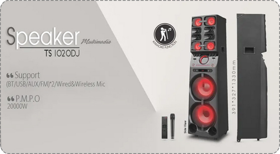 خرید و قیمت اسپیکر پرتابل ایستاده تسکو مدل TS1020DJ